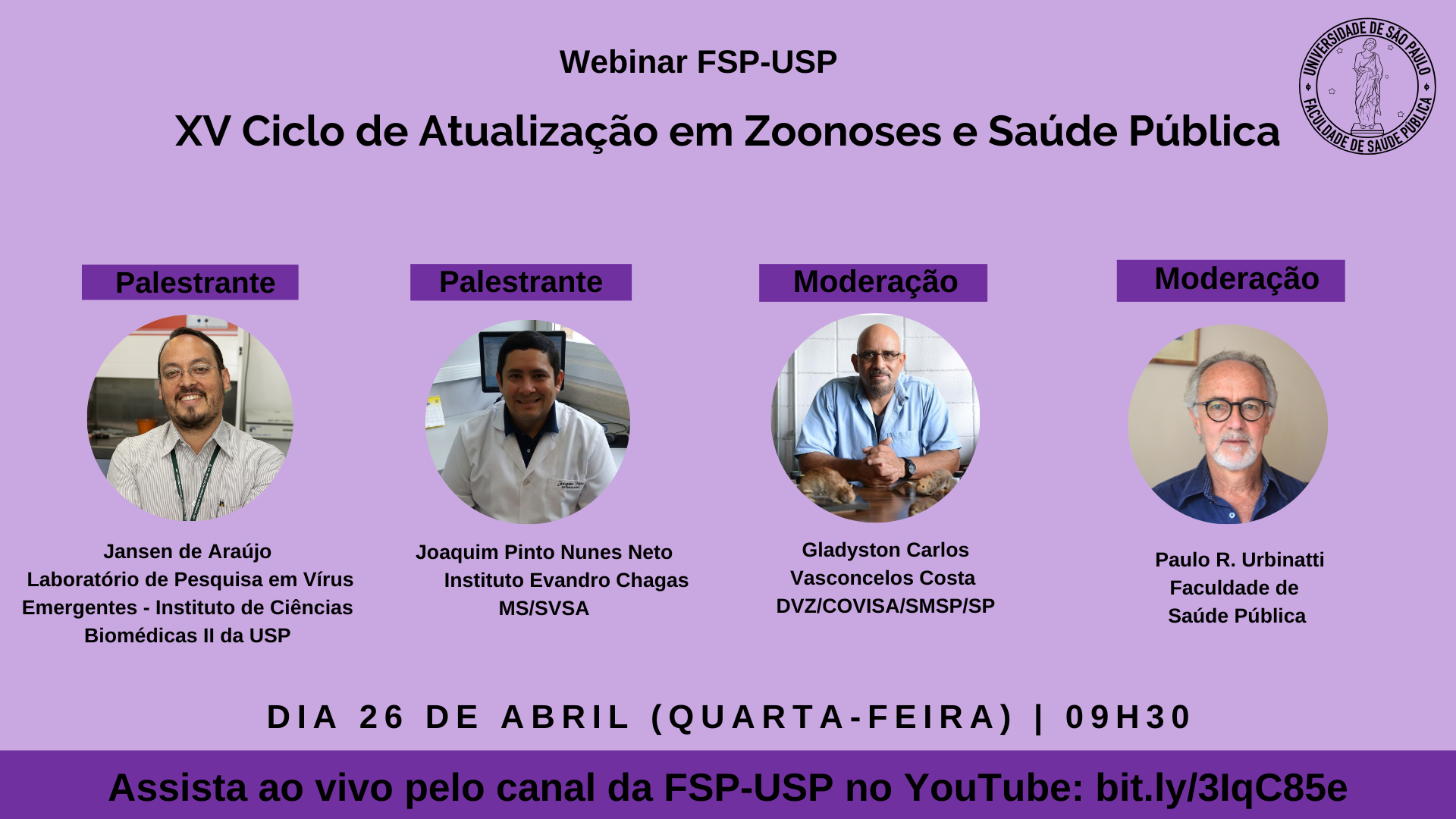 Mosquitos do gênero ‘Culex’ e aves migratórias são temas do XV Ciclo de ...